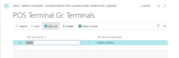 Basic Loading Card Setup