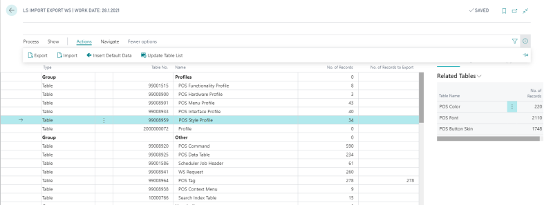 The Import Export Worksheet