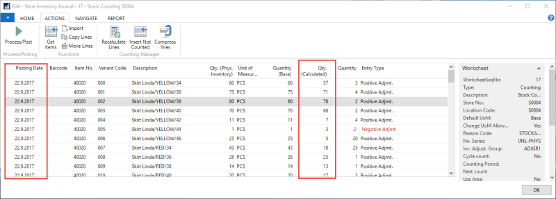 How to: Recalculate Quantity on Stock