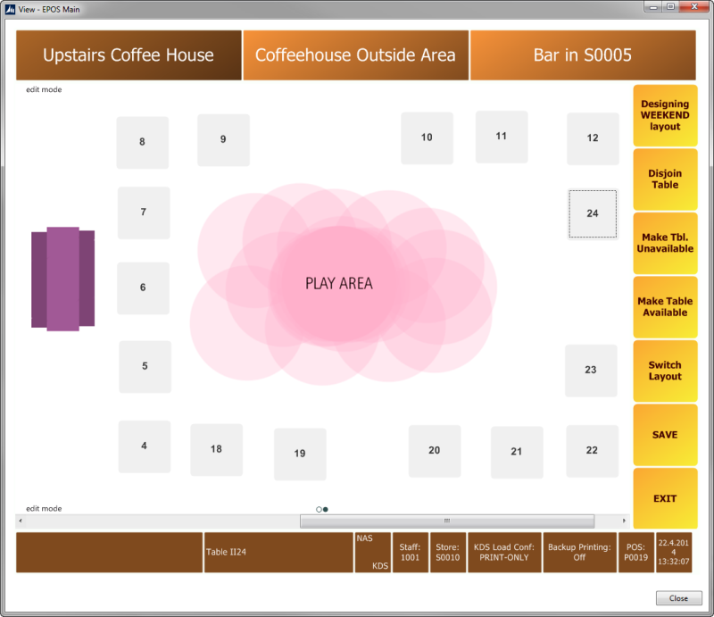 Example: Copying and Designing a Dining Area Layout
