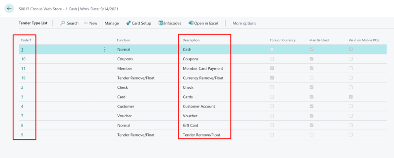 Tender Types Mapping